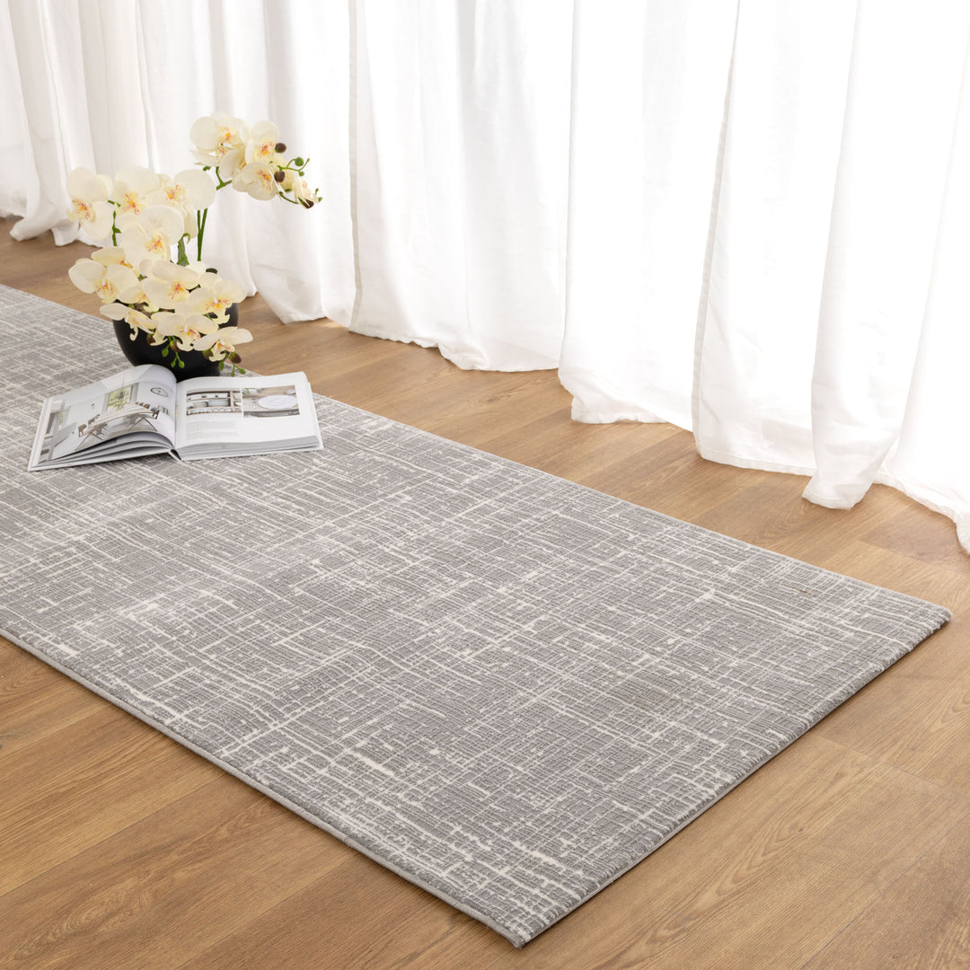 Atina Distressed Geo Lines Grey Rug - AT02 – Brand Ventures Pty Ltd