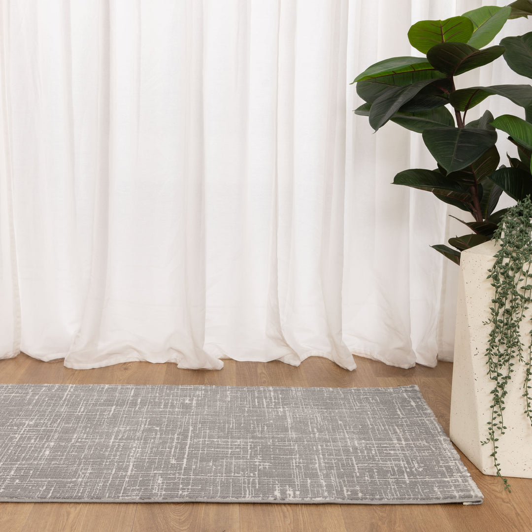 Atina Distressed Geo Lines Grey Rug - AT02 – Brand Ventures Pty Ltd