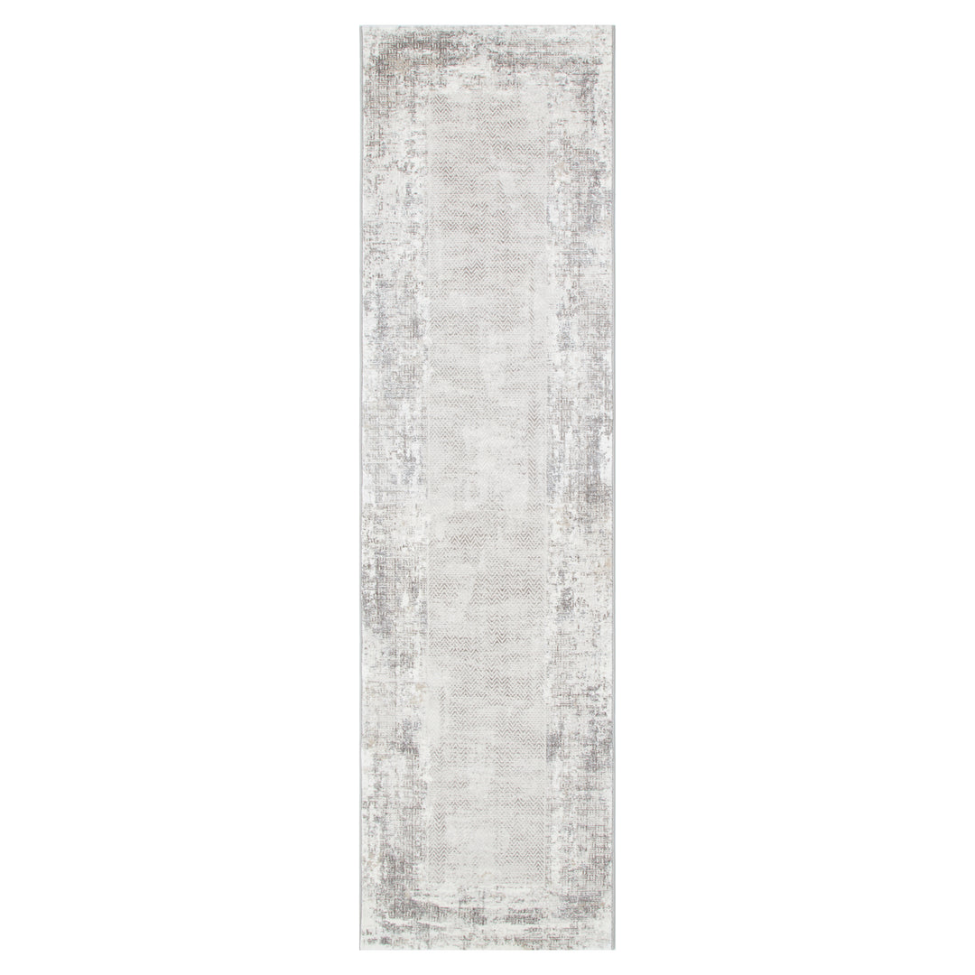 Atina Distressed Border Beige Grey Rug - AT04 – Brand Ventures Pty Ltd