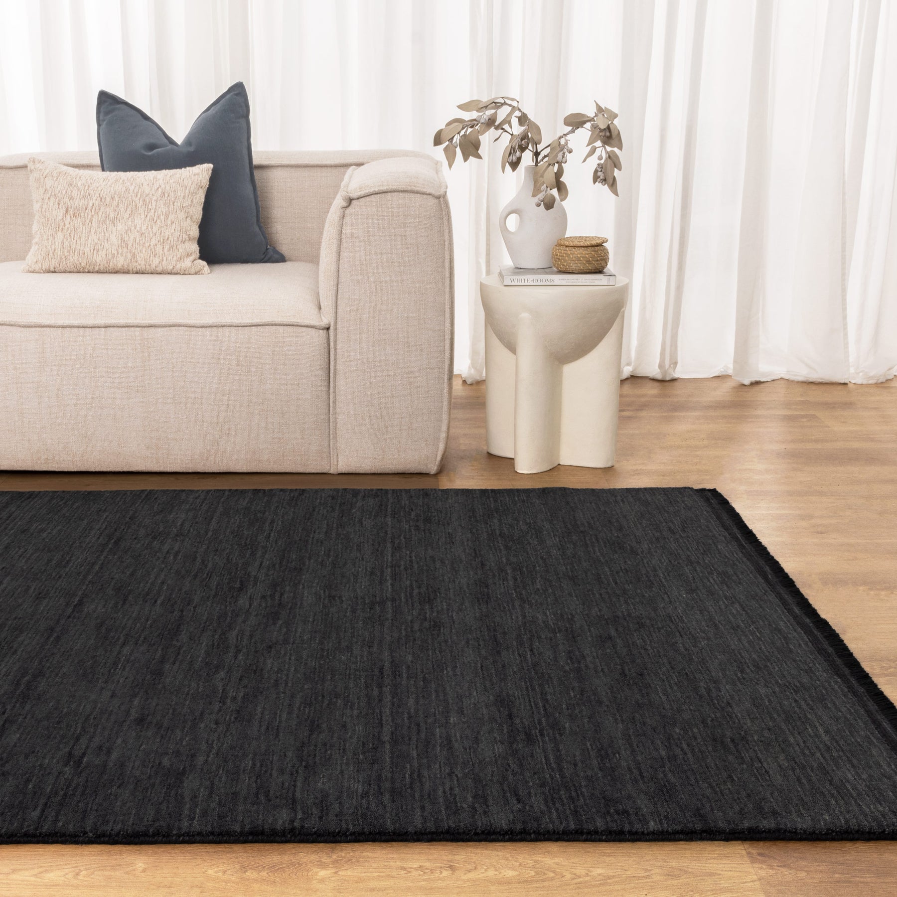 Charleston Hand-Knotted Wool Rug Charcoal – Brand Ventures Pty Ltd