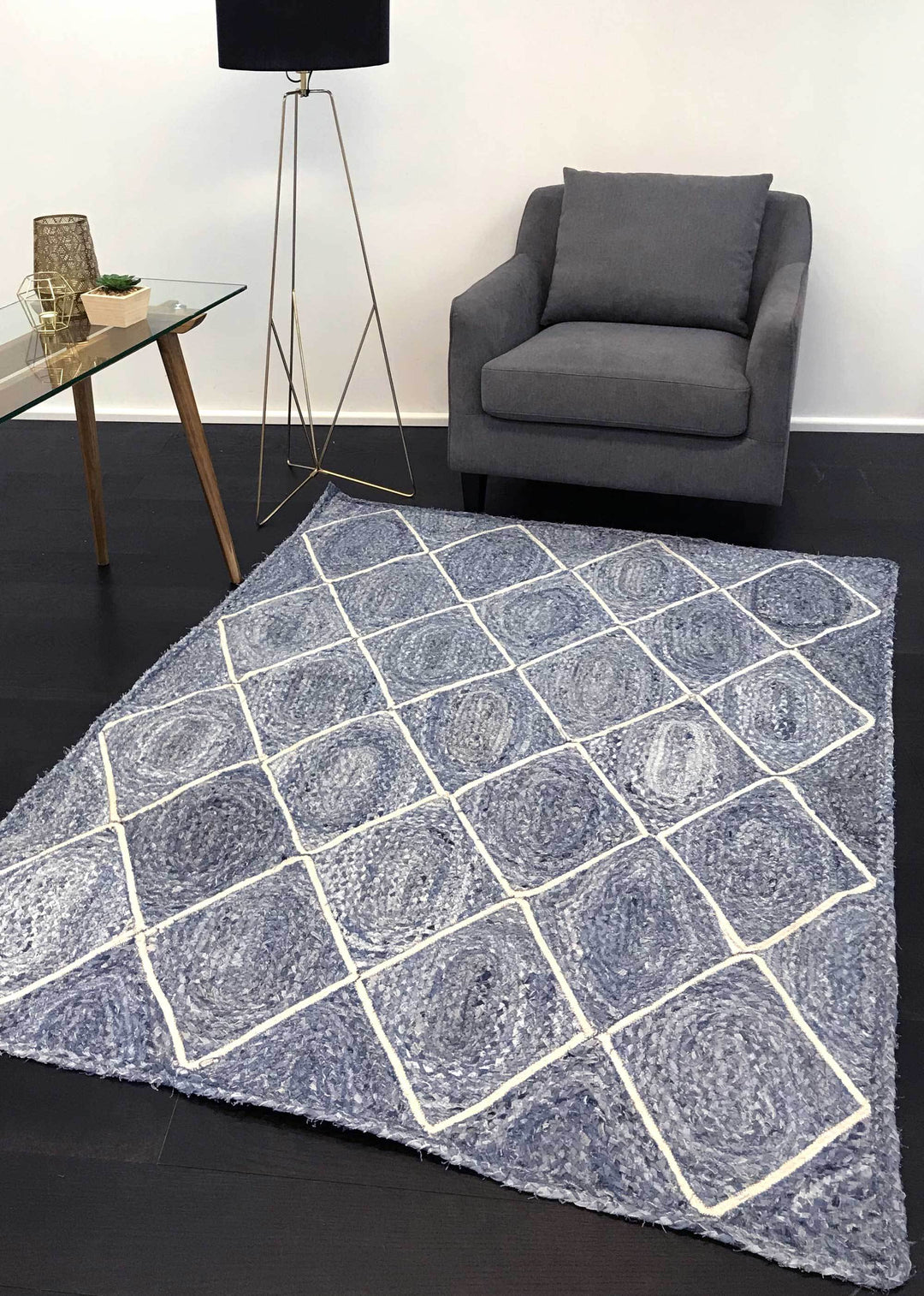 Artisan Blue Diamond Rug – Brand Ventures Pty Ltd