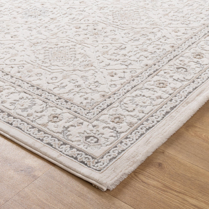 Maya Traditional Border Cream and Beige Rug - M103 – Brand Ventures Pty Ltd