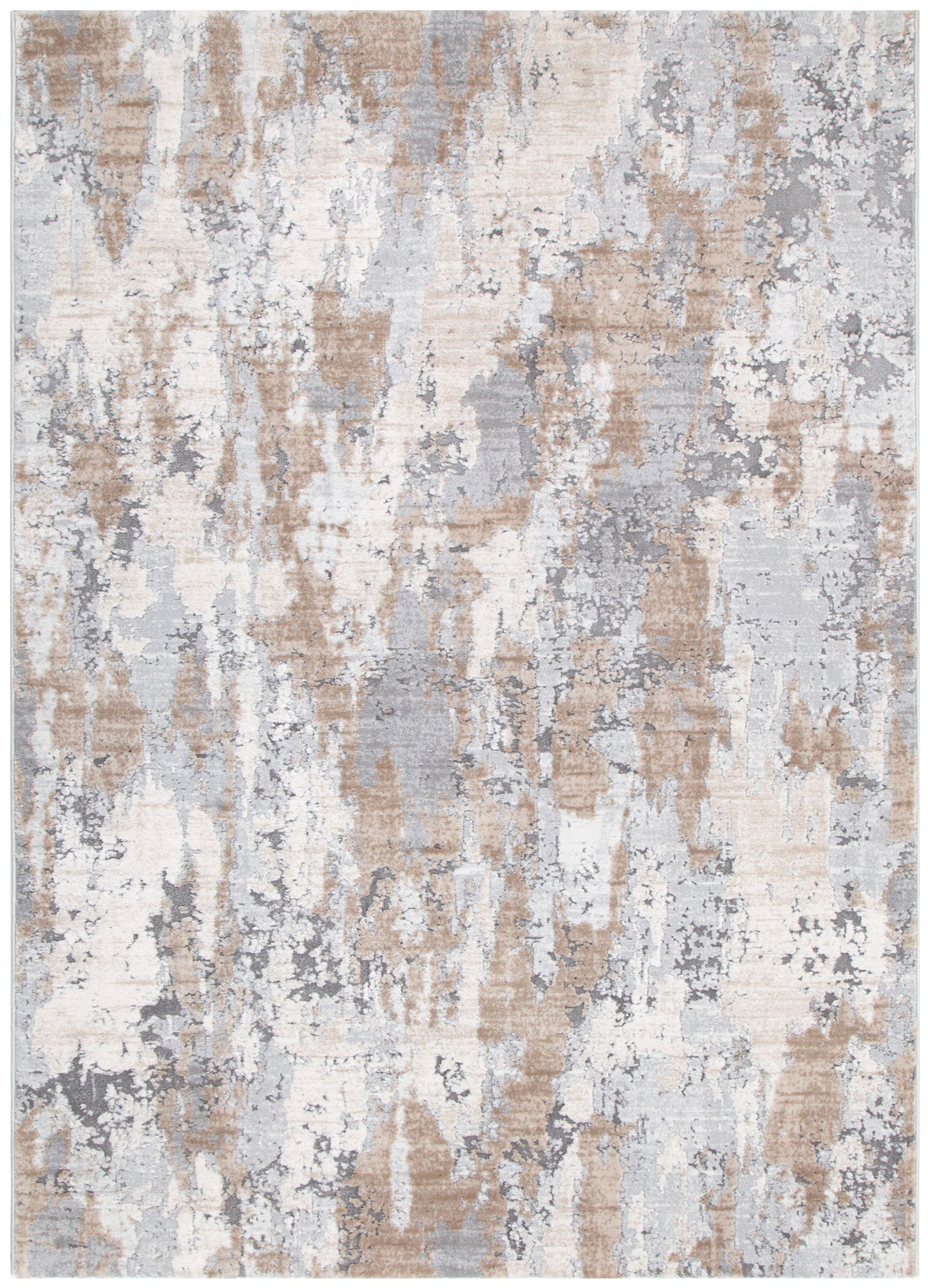 Maya Watercolour Abstract Grey and Beige Rug - M106 – Brand Ventures ...