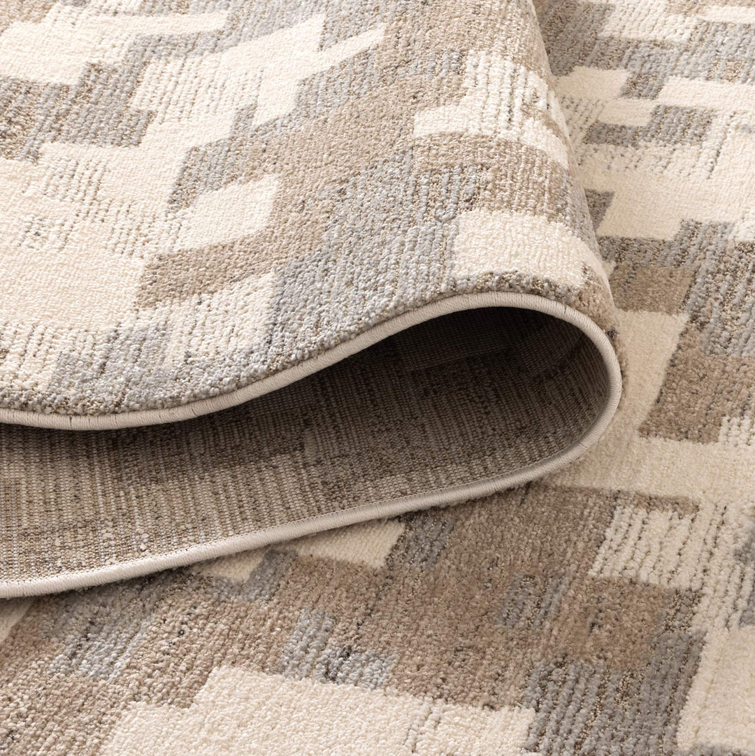 Nizza Abstract Beige Grey Rug - N007 – Brand Ventures Pty Ltd