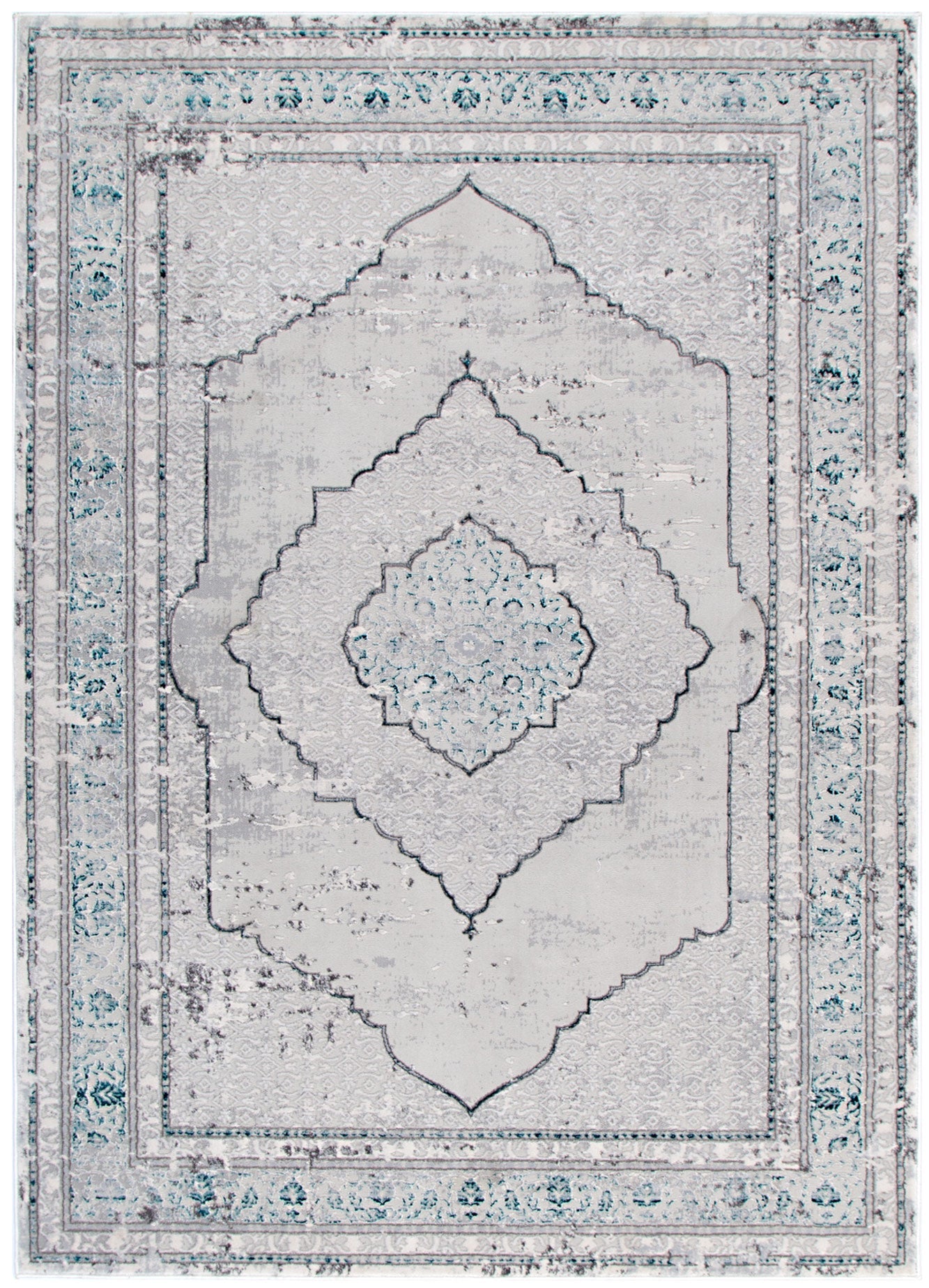 V001: Vestige Oriental Grey Blue Rug – Brand Ventures Pty Ltd