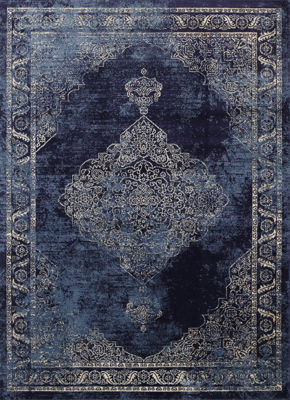 Arya Distressed Navy Rug - 6010 NAVY – Brand Ventures Pty Ltd