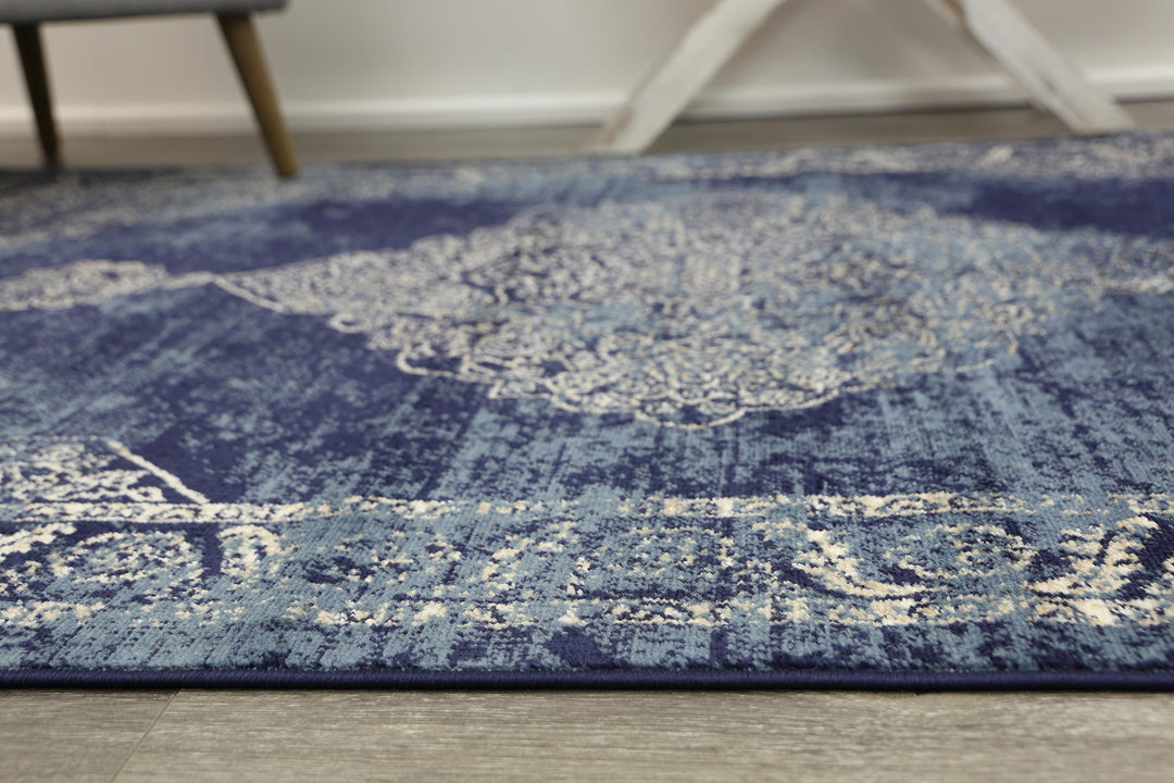 Arya Distressed Navy Rug - 6010 NAVY – Brand Ventures Pty Ltd
