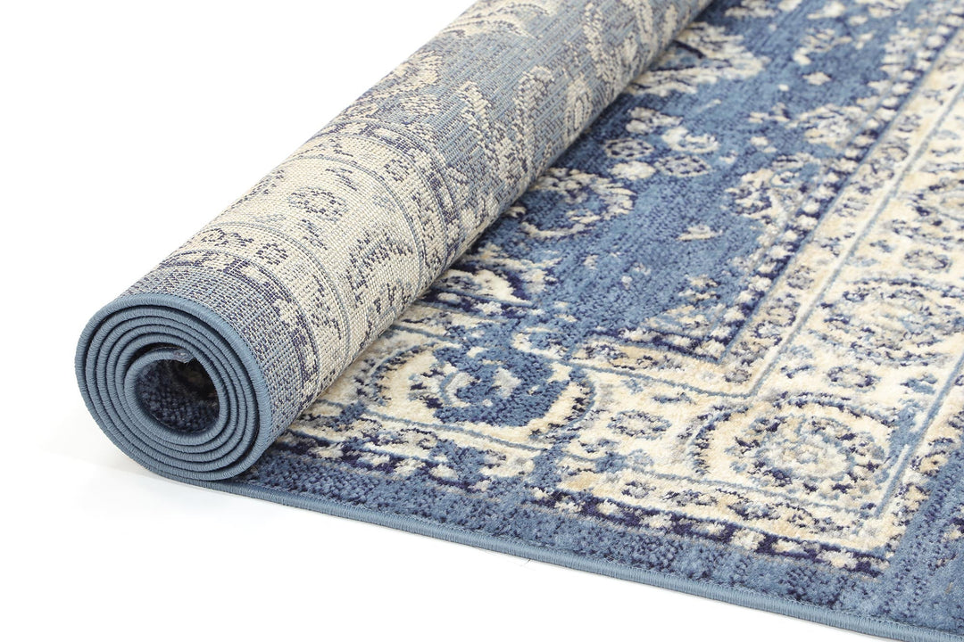 Arya Ziegler Distressed Navy Rug - 6408 BLUE – Brand Ventures Pty Ltd