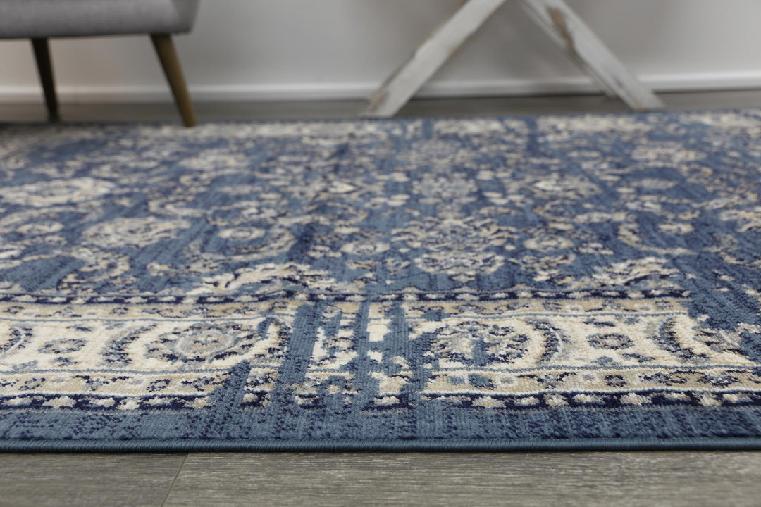 Arya Ziegler Distressed Navy Rug - 6408 BLUE – Brand Ventures Pty Ltd