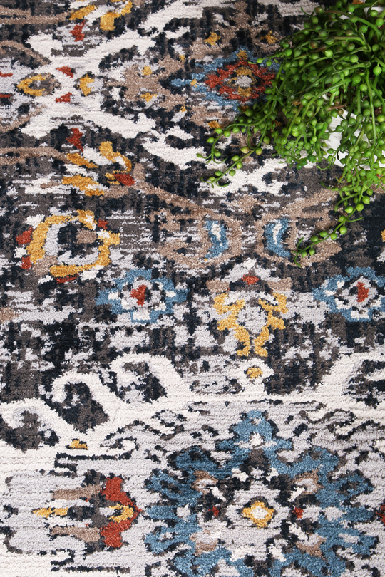 Havana Miramar Contemporary Charcoal & Blue Rug - 001 – Brand Ventures ...