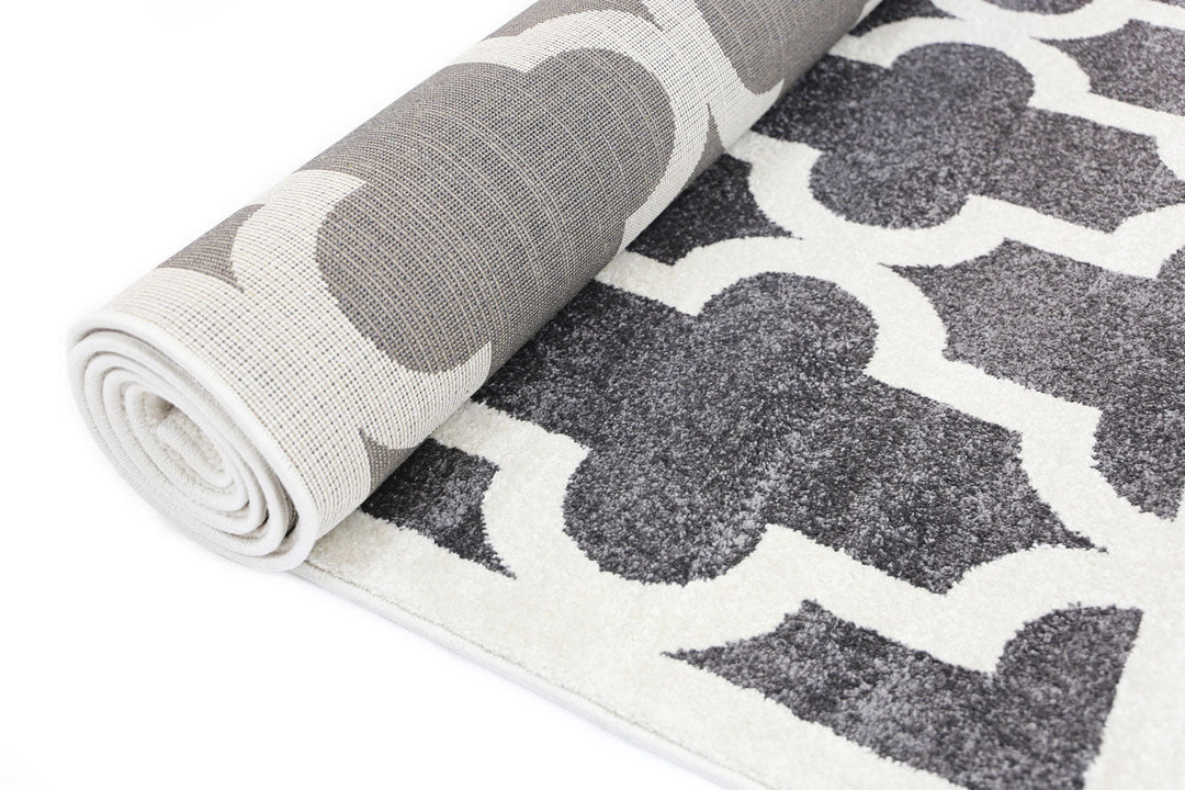 Piccolo Grey and White Lattice Pattern Kids Rug - 2051 895 – Brand ...
