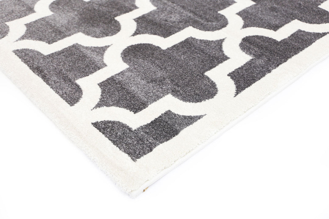 Piccolo Grey and White Lattice Pattern Kids Rug - 2051 895 – Brand ...